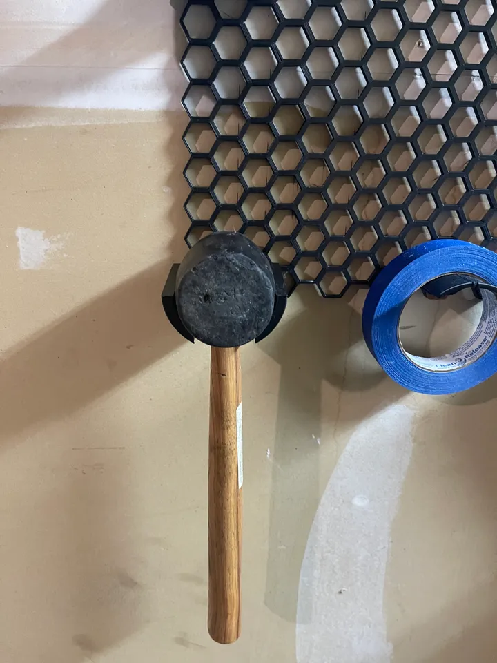 Rubber Mallet Holder for Honeycomb Wall Storage by BlaiseTheHokage ...