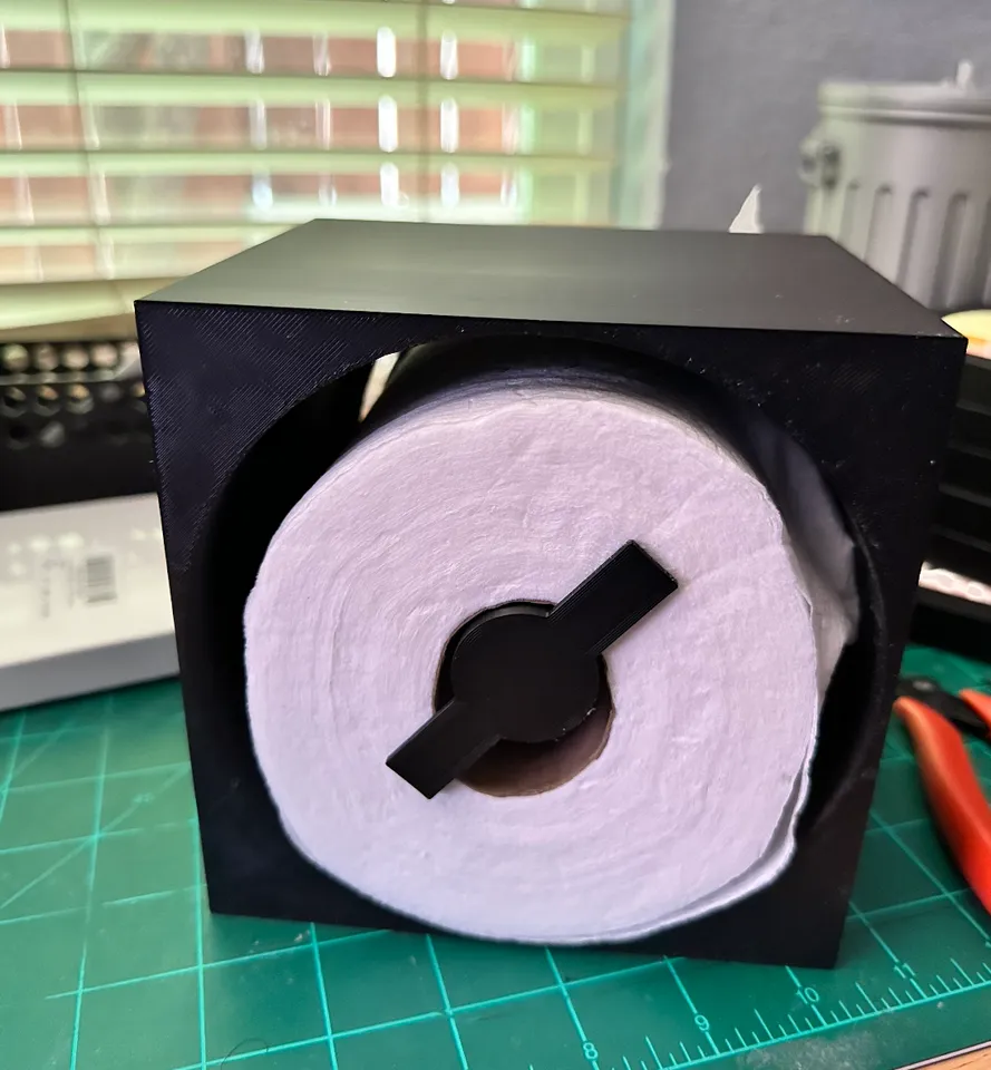 Toilet Paper to Tissue Box converter by slelham | Download free STL ...