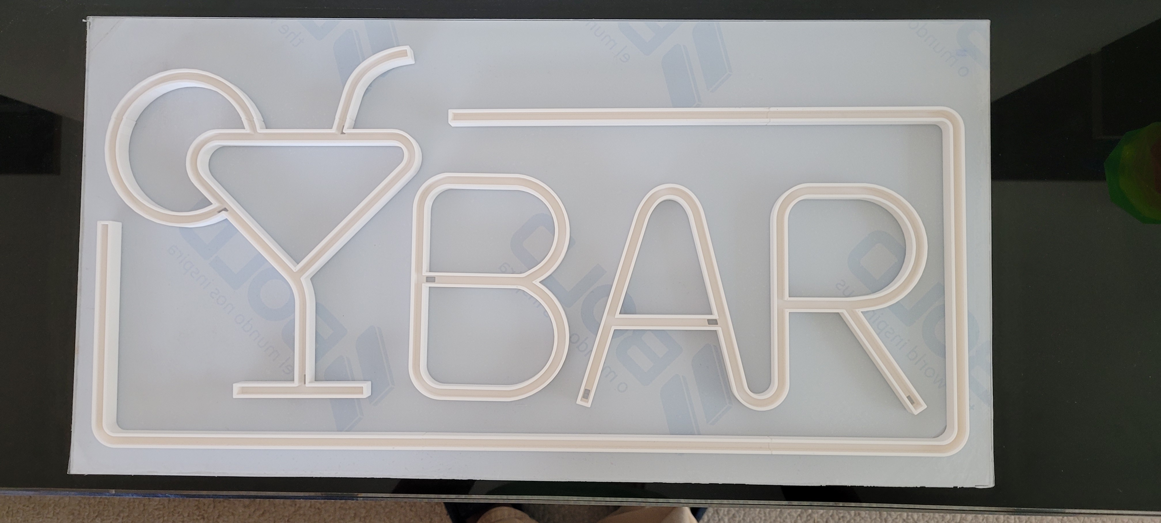 Letrero BAR - Led Neon - Bar sign by KikeMaker | Download free STL ...