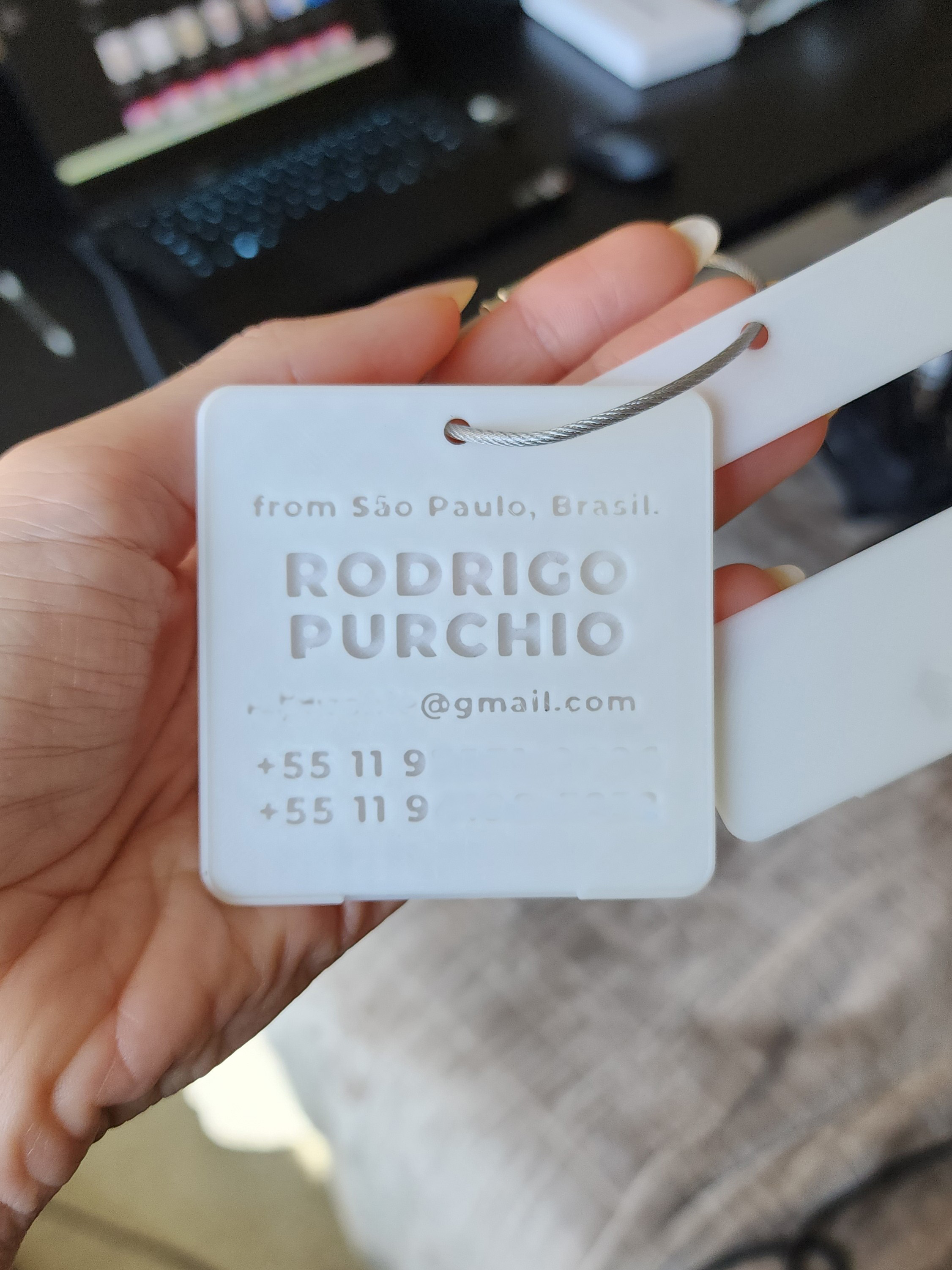 Minimalist Luggage Tag by betabeta | Download free STL model ...