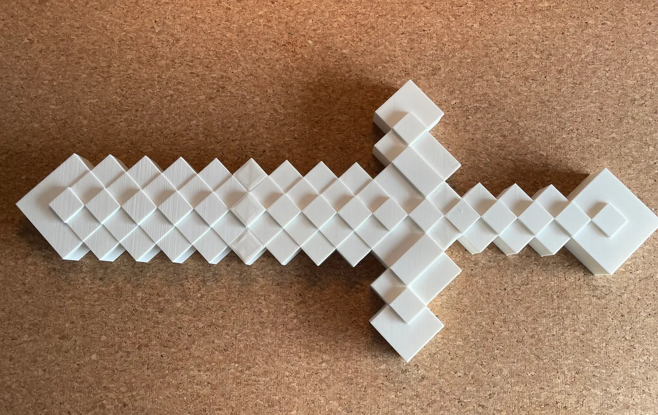 Modular Minecraft Themed Sword by Kalskiman | Download free STL model ...