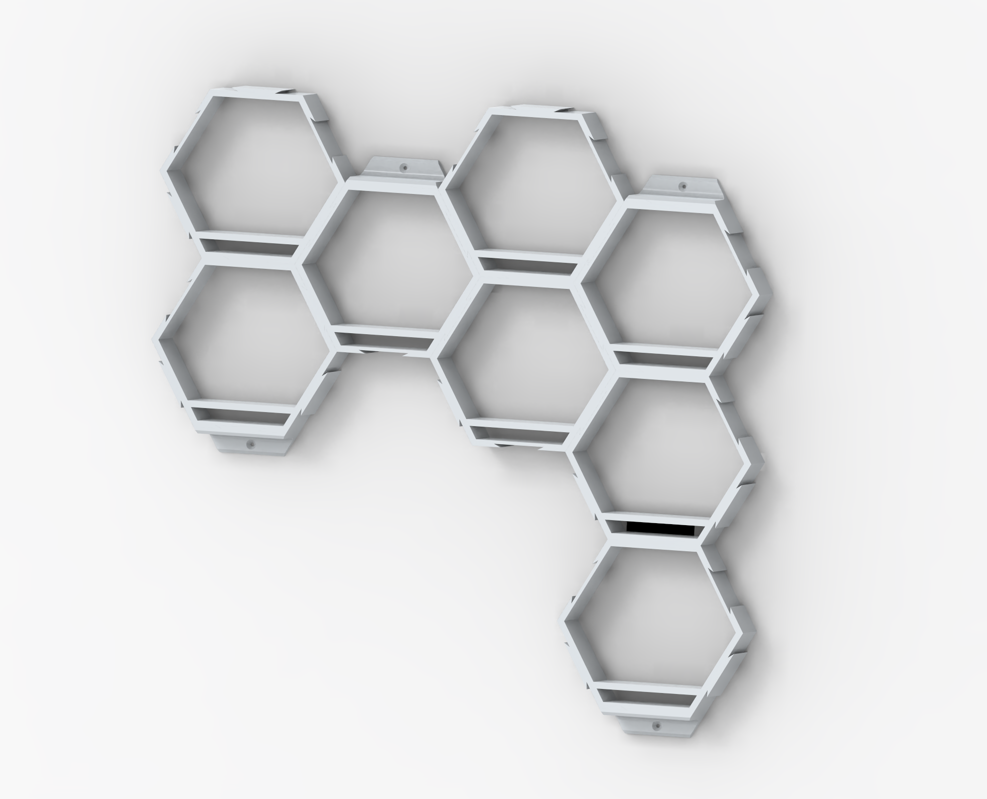 modularer Waben - Setzkasten Hexagon Regal par CopyKnight | Téléchargez ...