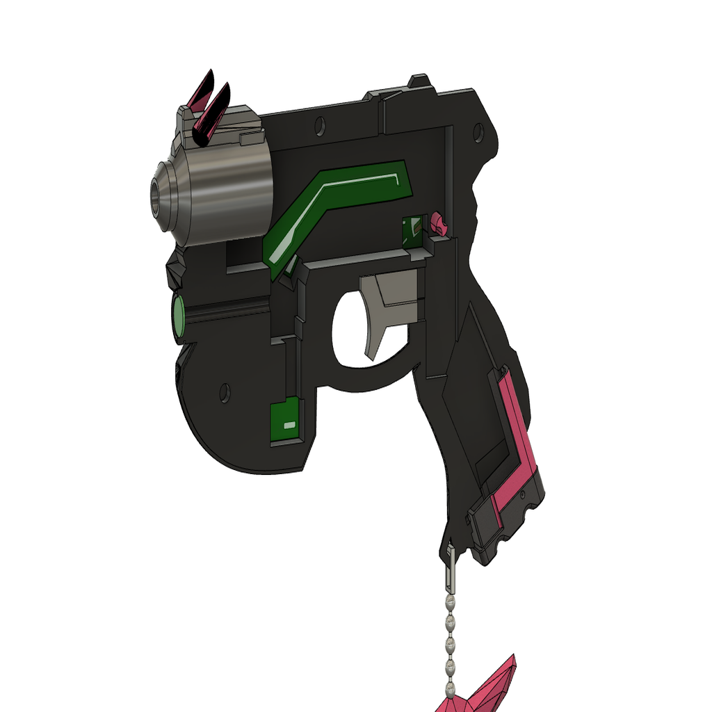 D.Va Pistol With Working trigger, clip, Hollow for lighting - improved ...