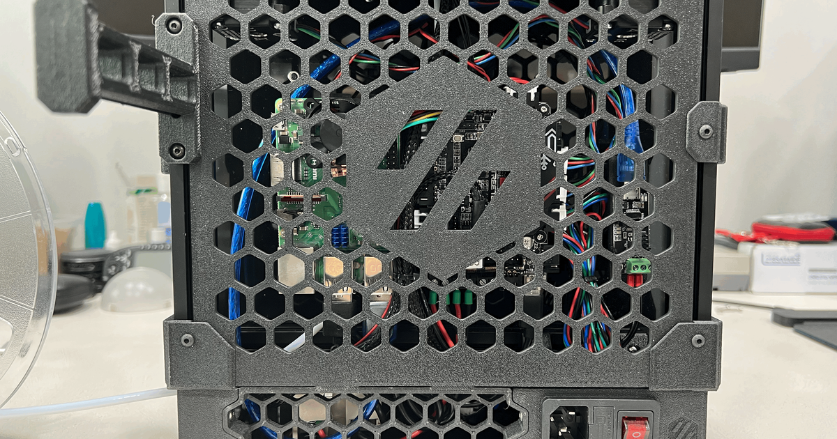 Voron v0.2 Rear Panel with Cooling holes by ColorSkopar | Download free ...