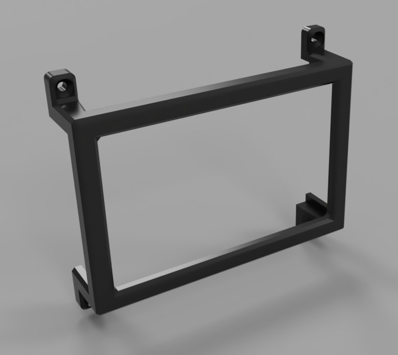 Wall Mount Box Frame (Parametric) by scpaircraft | Download free STL ...