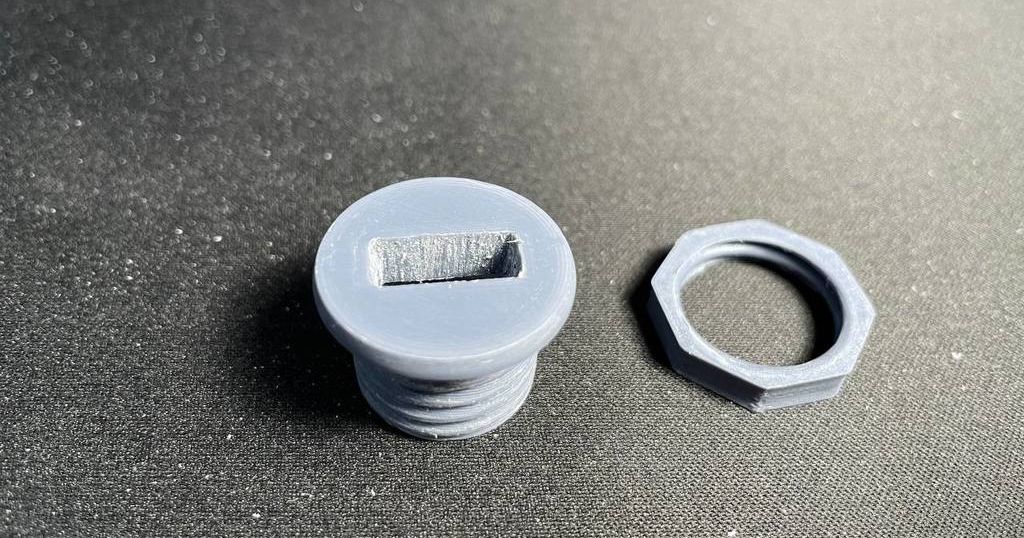 USB Panel Mount Threaded by tchzh | Download free STL model ...