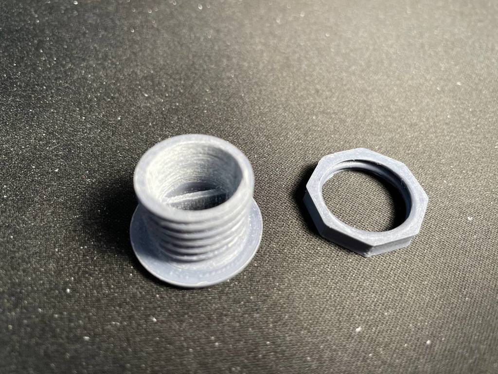 USB Panel Mount Threaded by tchzh | Download free STL model ...