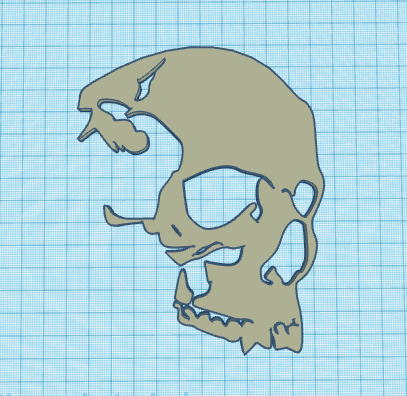 Skull Wallart by Alzhael | Download free STL model | Printables.com