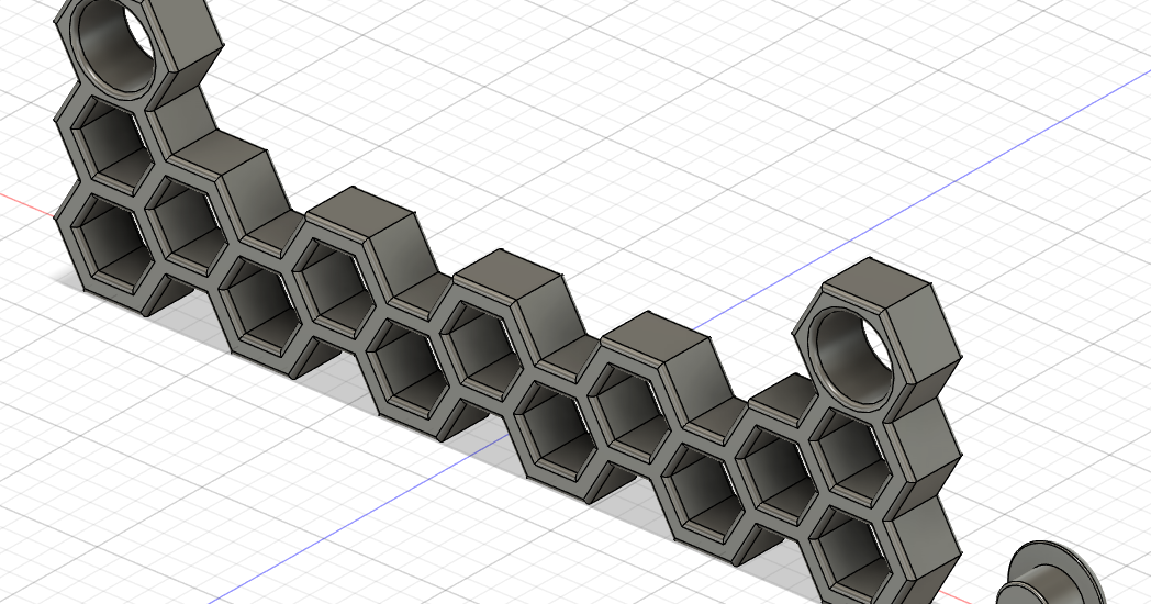 Filament Spool Shelf hexagonal by Spleanify | Download free STL model ...