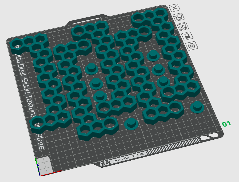 Filament Spool Shelf hexagonal by Spleanify | Download free STL model ...