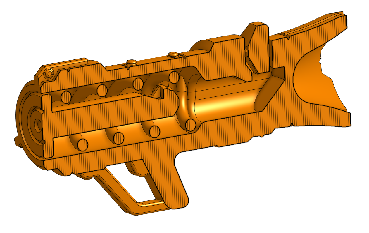 Remixed Print In Place Rocket Launcher by Eclsnowman | Download free ...