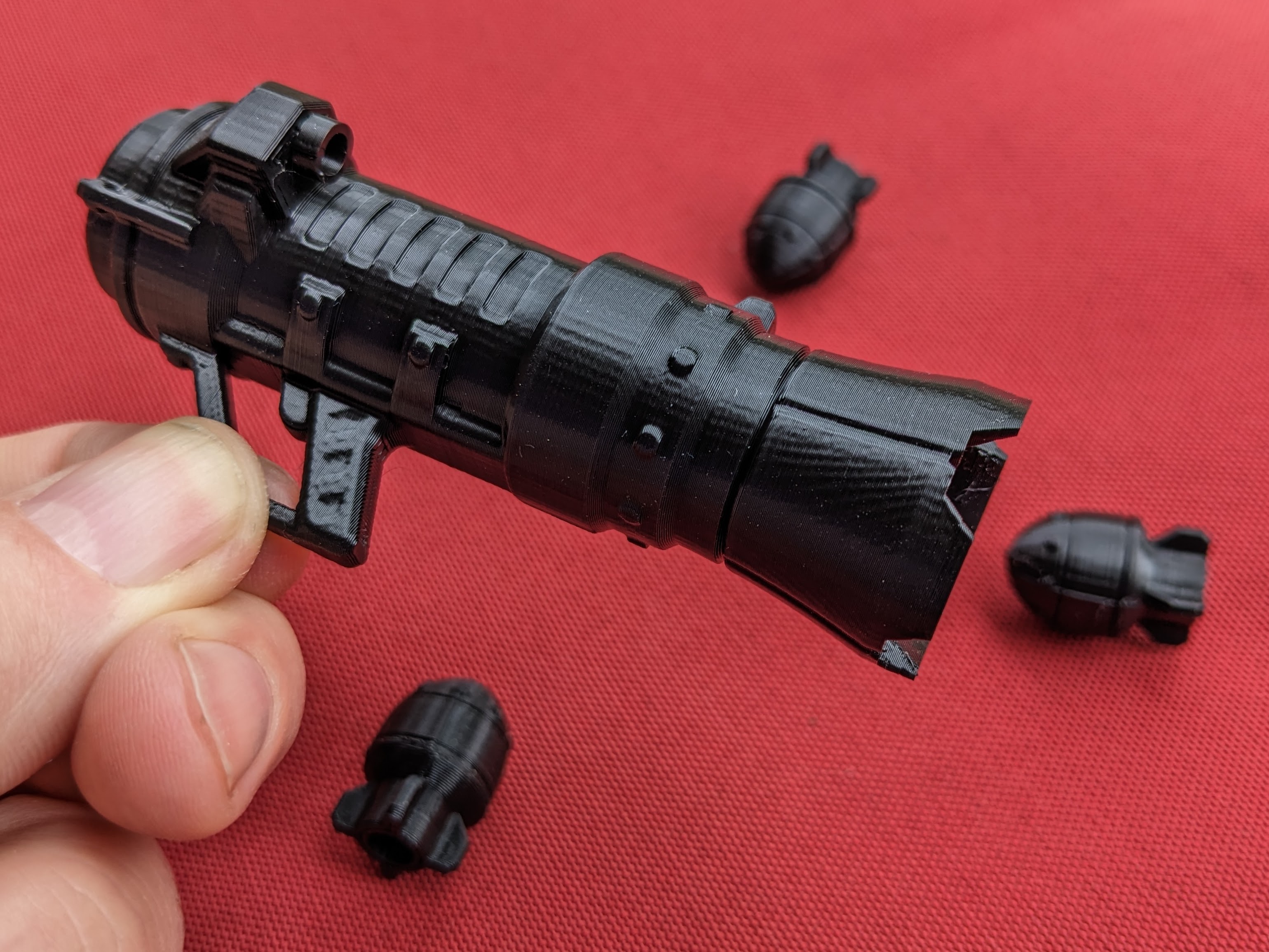 Remixed Print In Place Rocket Launcher by Eclsnowman | Download free ...