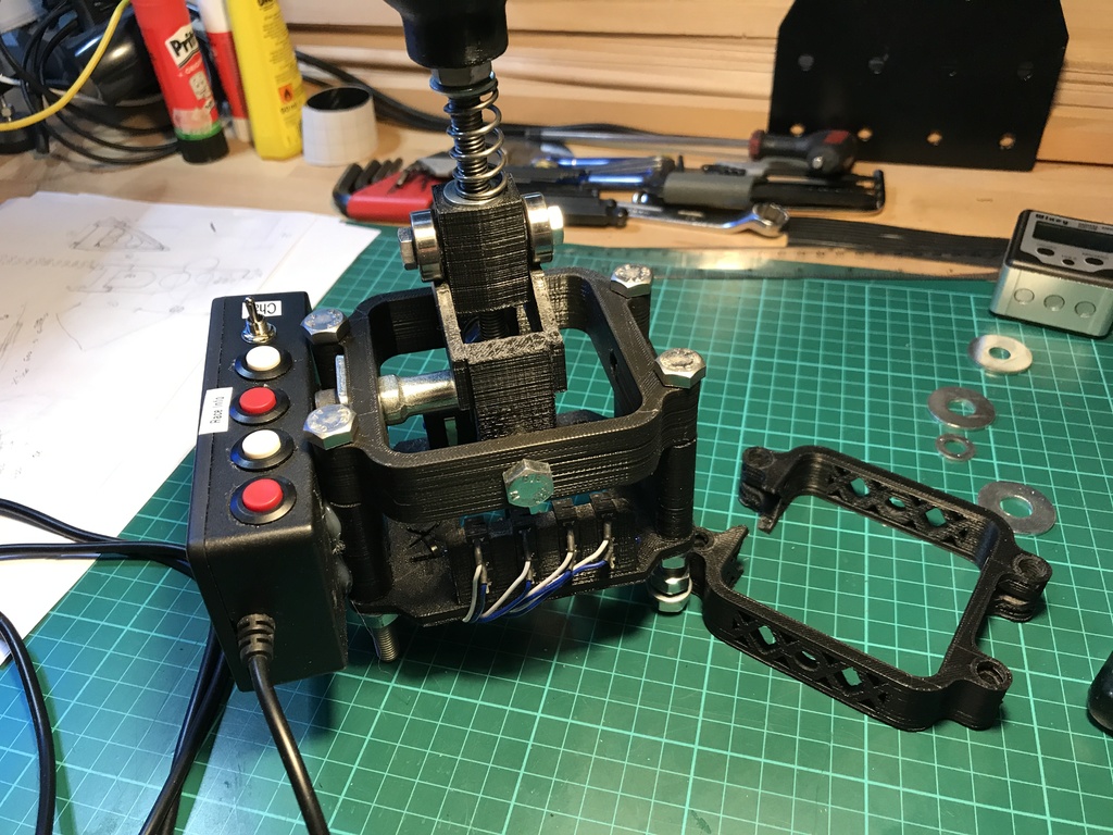 H pattern sim shifter REINFORCED by Jamie G | Download free STL model ...