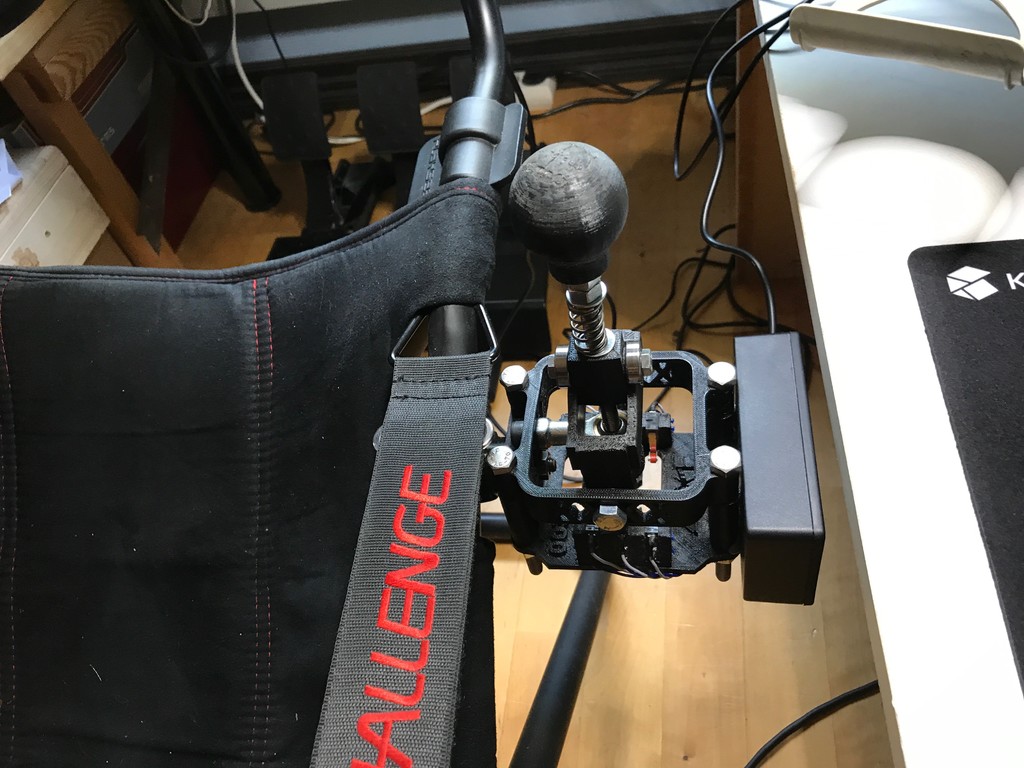 H pattern sim shifter REINFORCED by Jamie G | Download free STL model ...