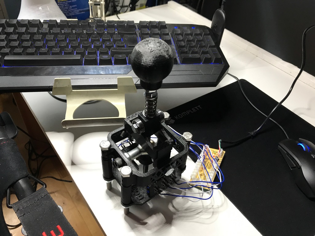 H pattern sim shifter REINFORCED by Jamie G | Download free STL model ...