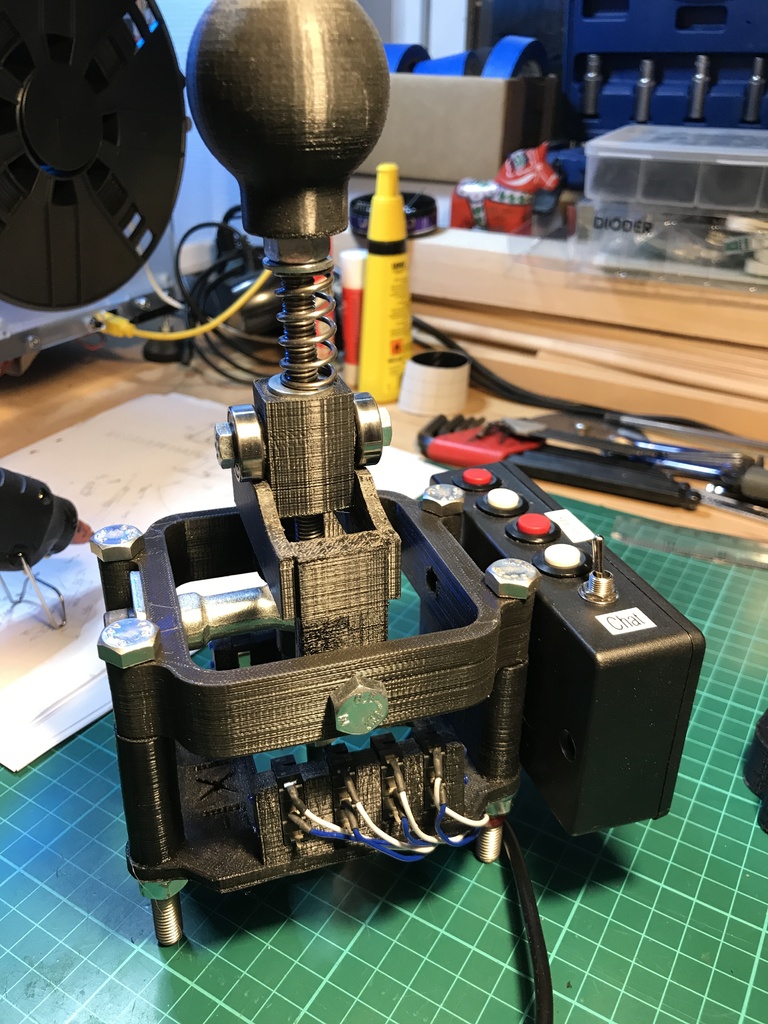 H pattern sim shifter REINFORCED by Jamie G | Download free STL model ...