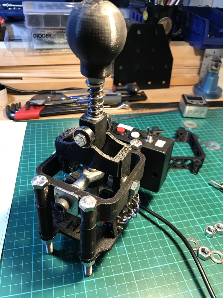 H pattern sim shifter REINFORCED by Jamie G | Download free STL model ...