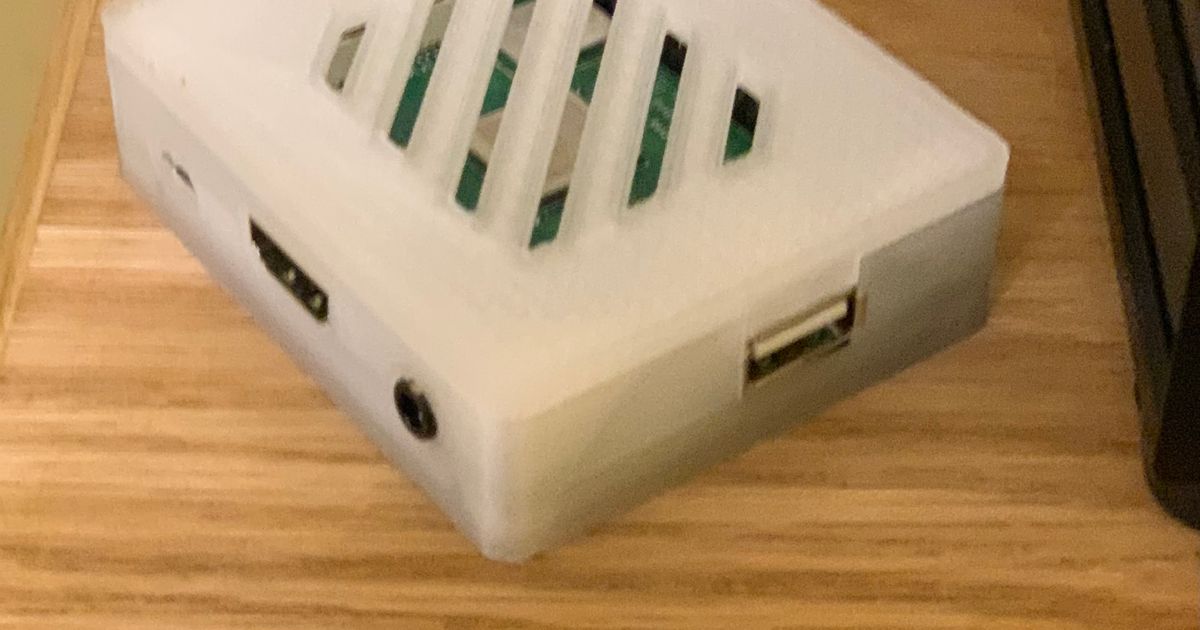 Raspberry pi 3a+ case with air vent by elt | Download free STL model ...
