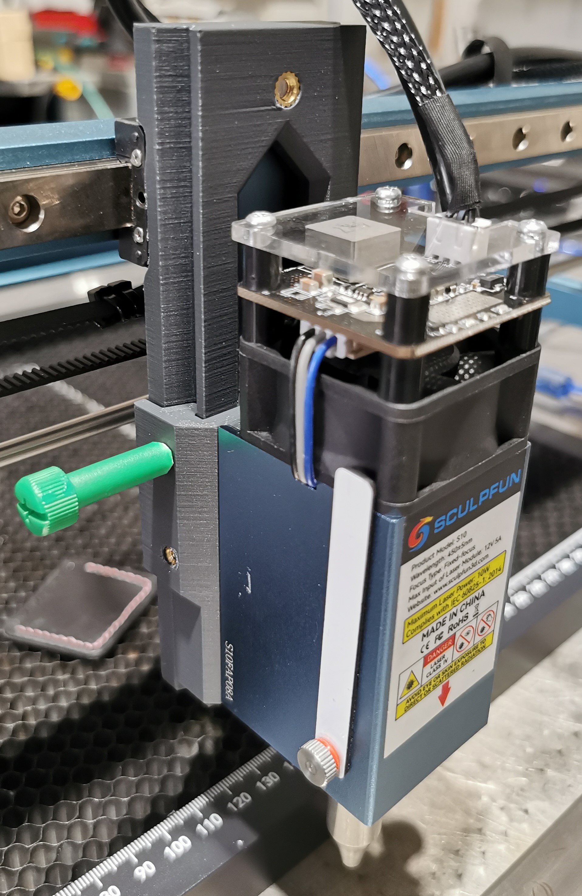 Sculpfun S10 laser rail for easier focus setup by Nejc | Download free ...