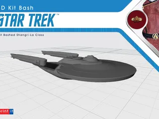 KitBashed - Star Trek Shangri-La Class Starship by GeneralRose | Download free STL model ...