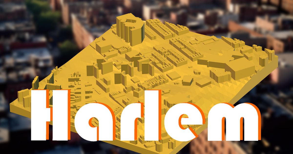 Map near Harlem, New York by Peda | Download free STL model | Printables.com