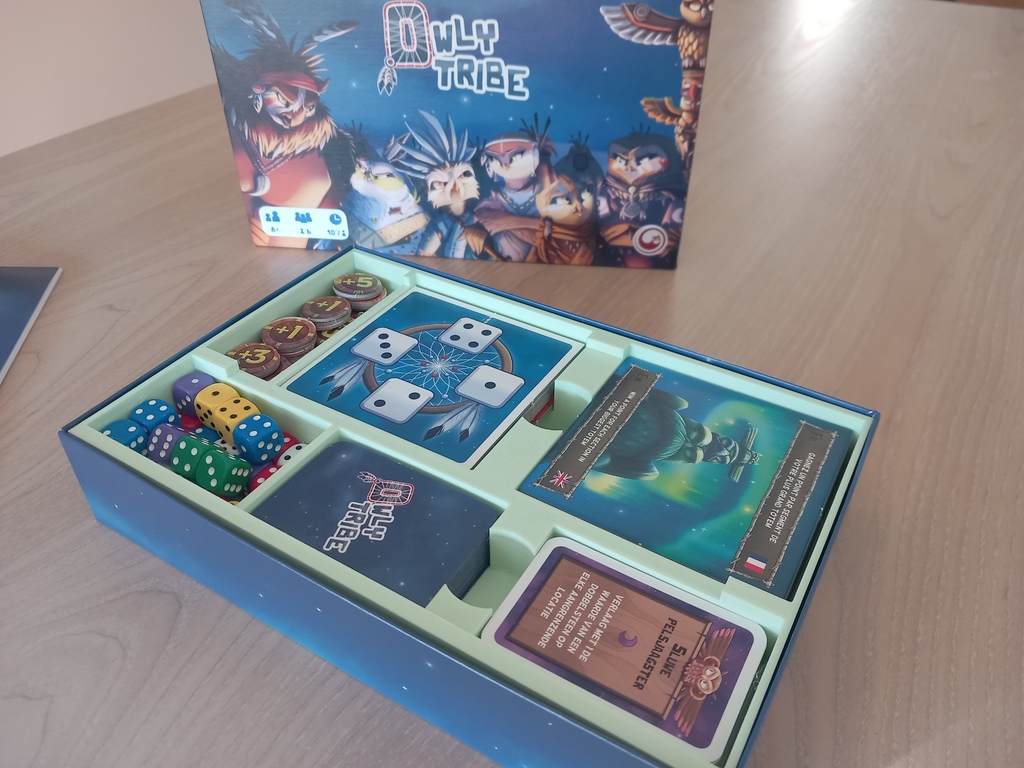 Owly Tribe boardgame insert by Microbe3D | Download free STL model ...