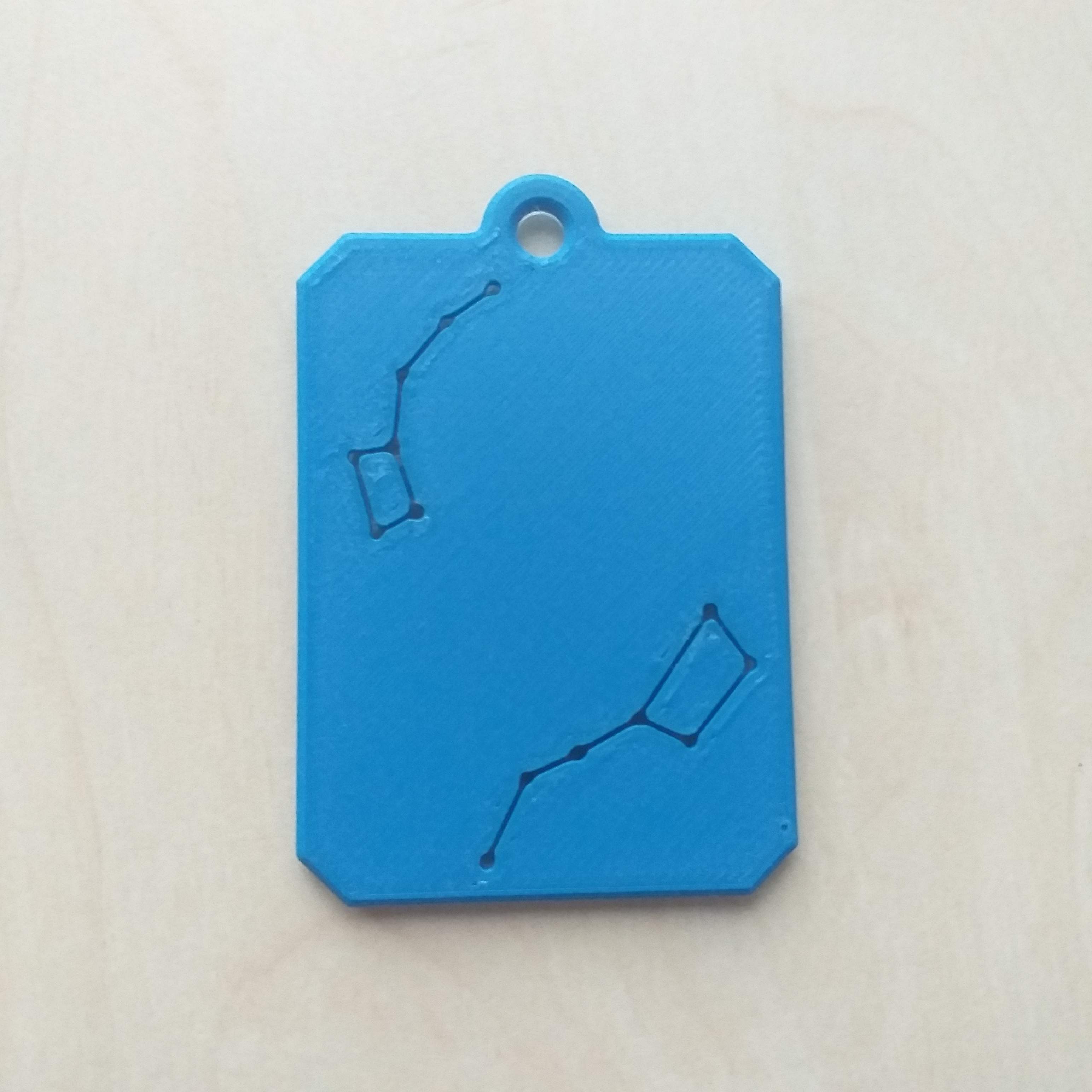 Ursa Maior & Ursa Minor constellations Keychain by 3DJG | Download free ...