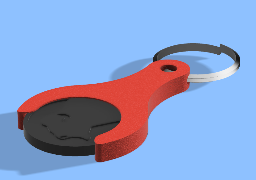 Keychain Token Holder by Sea Bison | Download free STL model ...