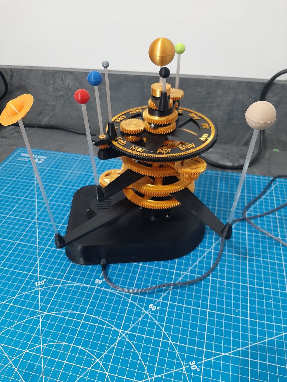 Mech. Planetarium with 28BYJ-48 stepper by Damada42 | Download free STL ...