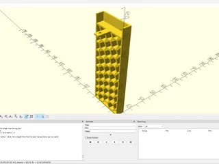 Honeycomb shelf stands (parametric openscad) by Technobug | Download free STL model | Printables.com