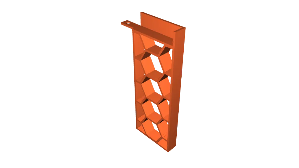 Honeycomb shelf stands (parametric openscad) by Technobug | Download ...