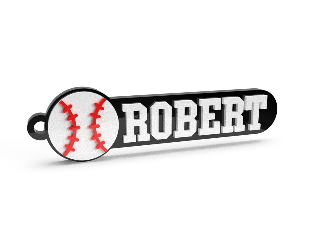 Keychain Baseball Robert by Somnium | Download free STL model ...