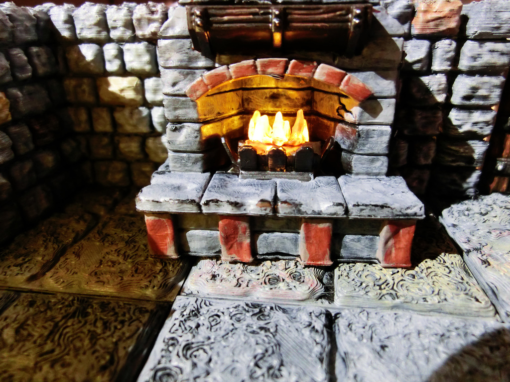 Lighted Fireplace for RPG - Cheminee Eclairable RPG by JJ Hontebeyrie ...