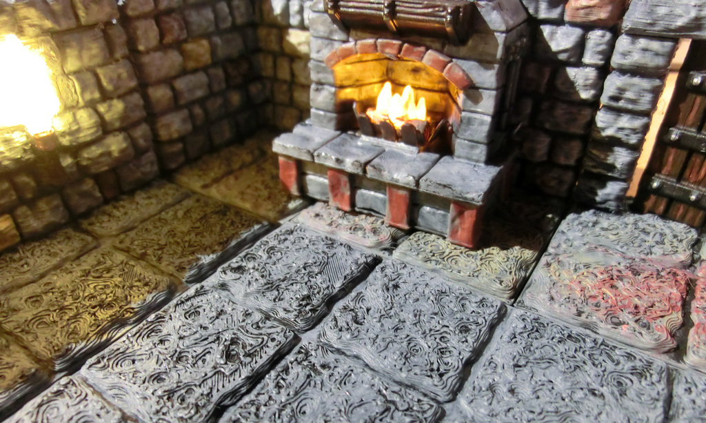Lighted Fireplace for RPG - Cheminee Eclairable RPG by JJ Hontebeyrie ...