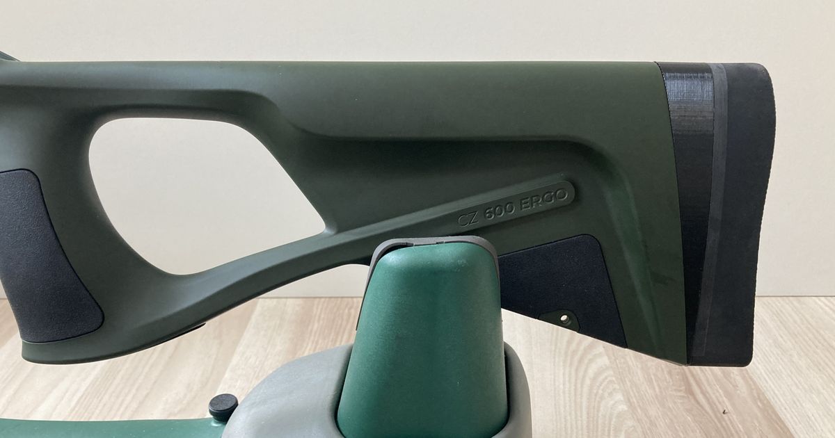 CZ 600 Ergo standard butt plate adapter by The FuZZ | Download free STL ...