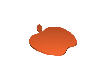 Apple 2D (whole) by Willy | Download free STL model | Printables.com
