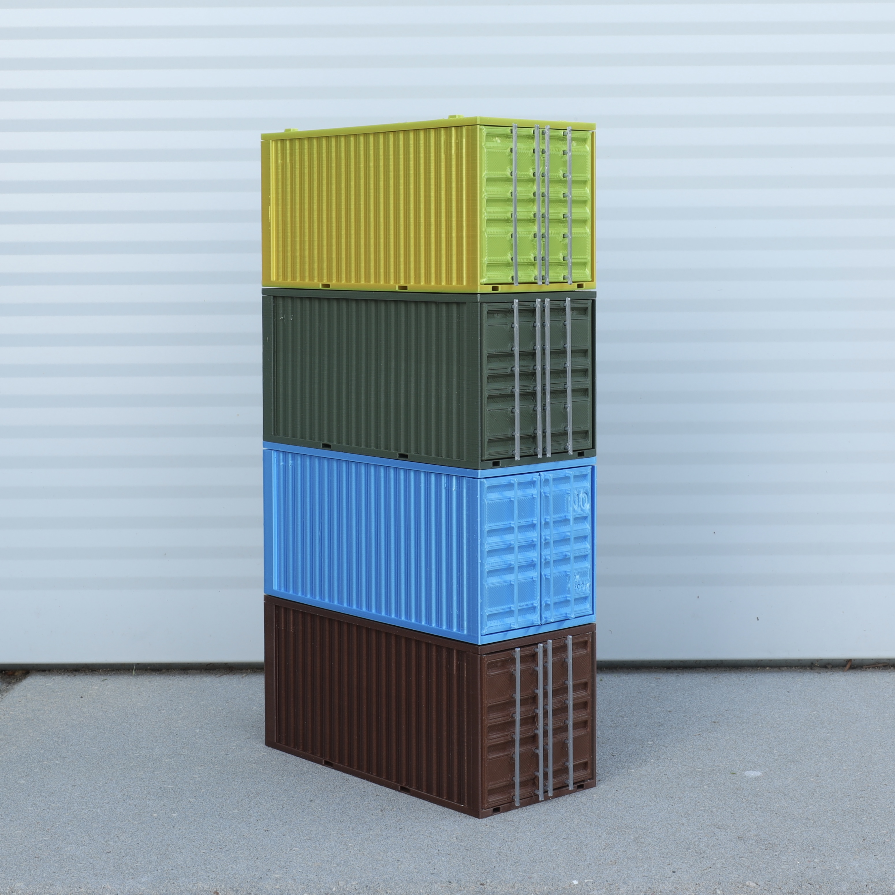 Sea Container v3.0 (Stackable, 1/43 scale) por Geddy | Descargar modelo ...