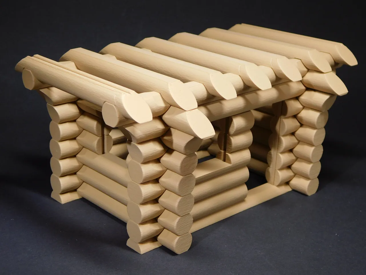 Bulding kit of a log cabin model by Thorin Oakenshield | Download free ...