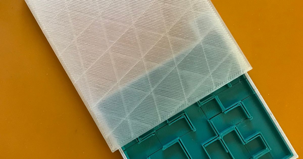 Sliding lid for Rapideau's puzzle by Lacemaker | Download free STL ...