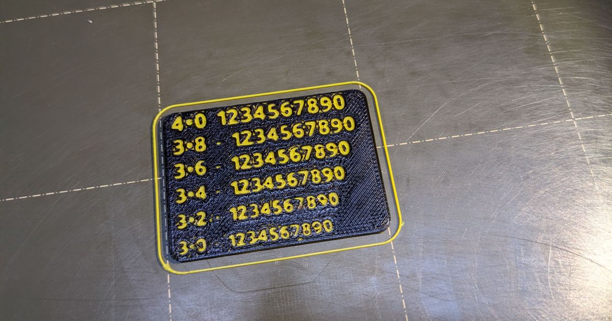 Text Size Test Prints - Second Version - Cut Out Text by kaje ...