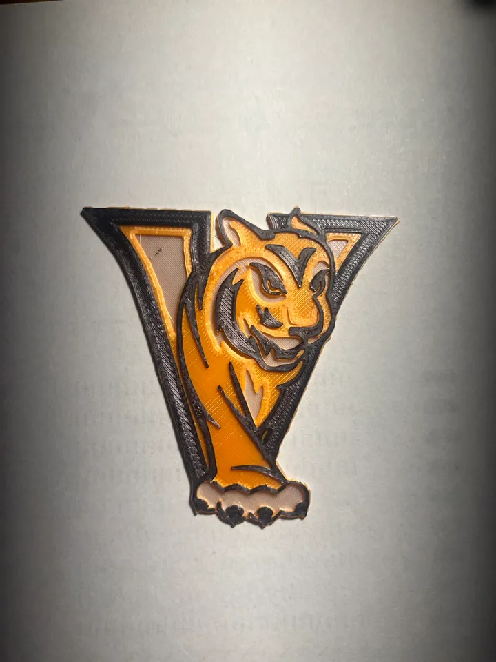 Versailles Tigers Multicolor logo by CollinRis | Download free STL ...
