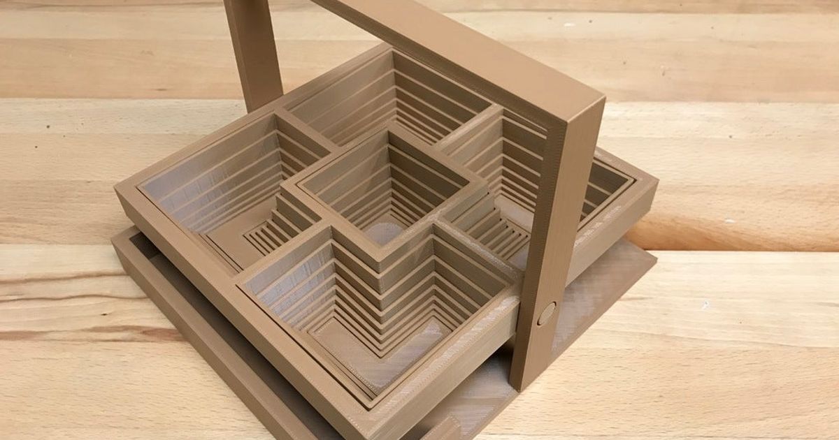 Pop up square basket by Pattern to Print | Download free STL model ...