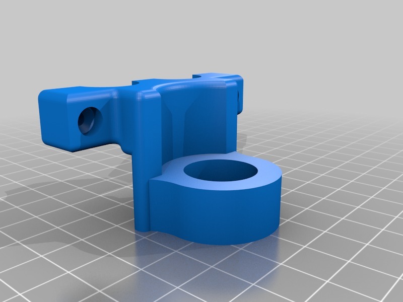 E3D Dual Extruder mount for Hypercube Evolution with 18mm capacitive ...