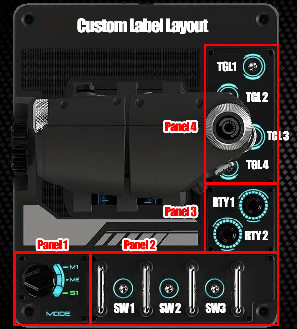 Logitech G X56 HOTAS Custom Label Plates por AstraObscura | Descargar ...