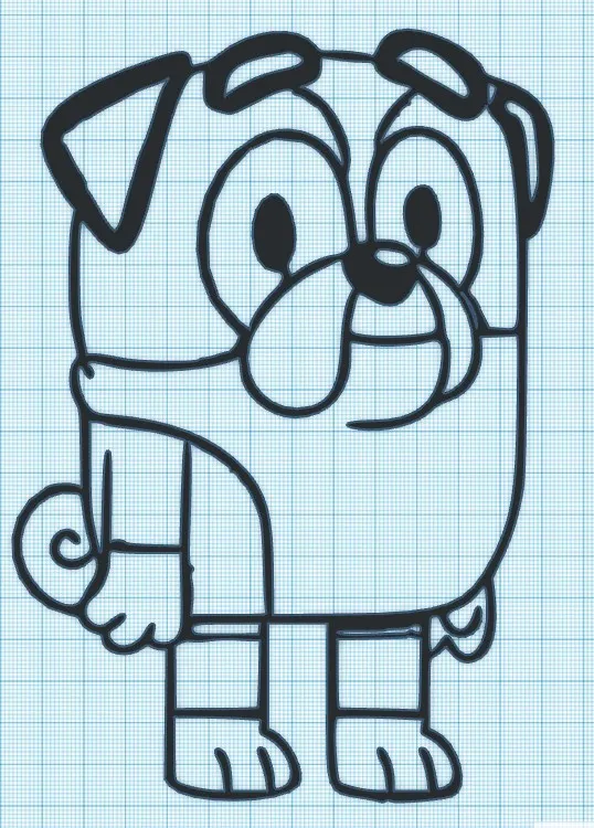 WINTON - BLUEY - WALL ART by Ogama Industries | Download free STL model ...