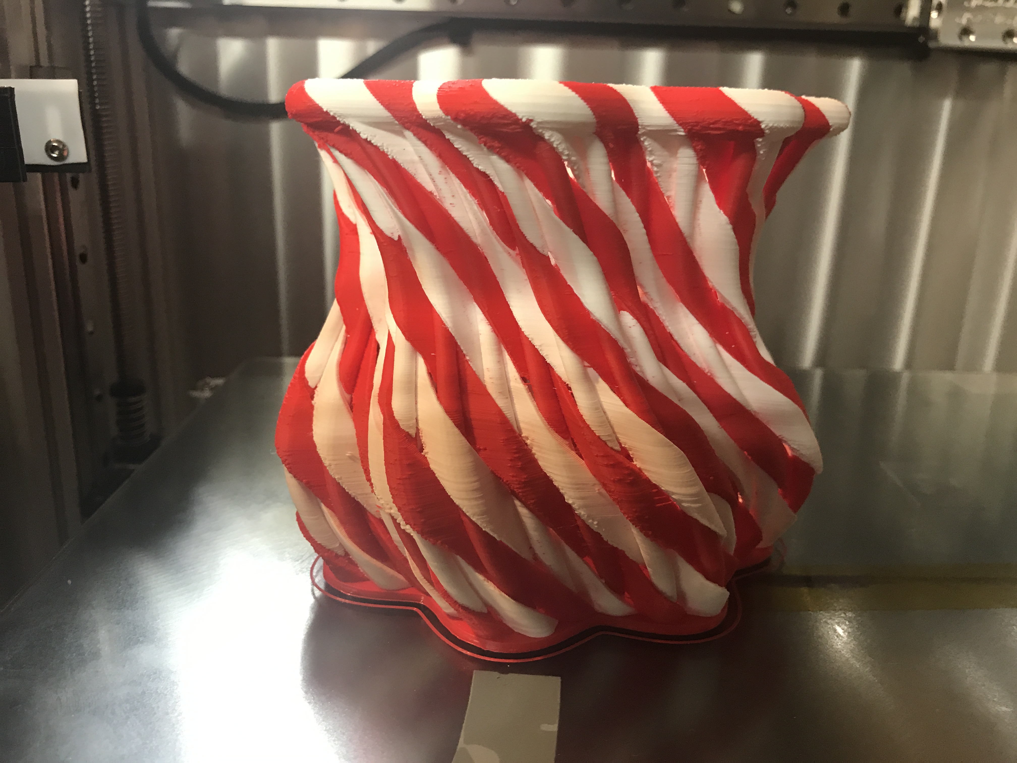 Candy Cane Striped Woven Wave Basket by Pattern to Print | Download ...