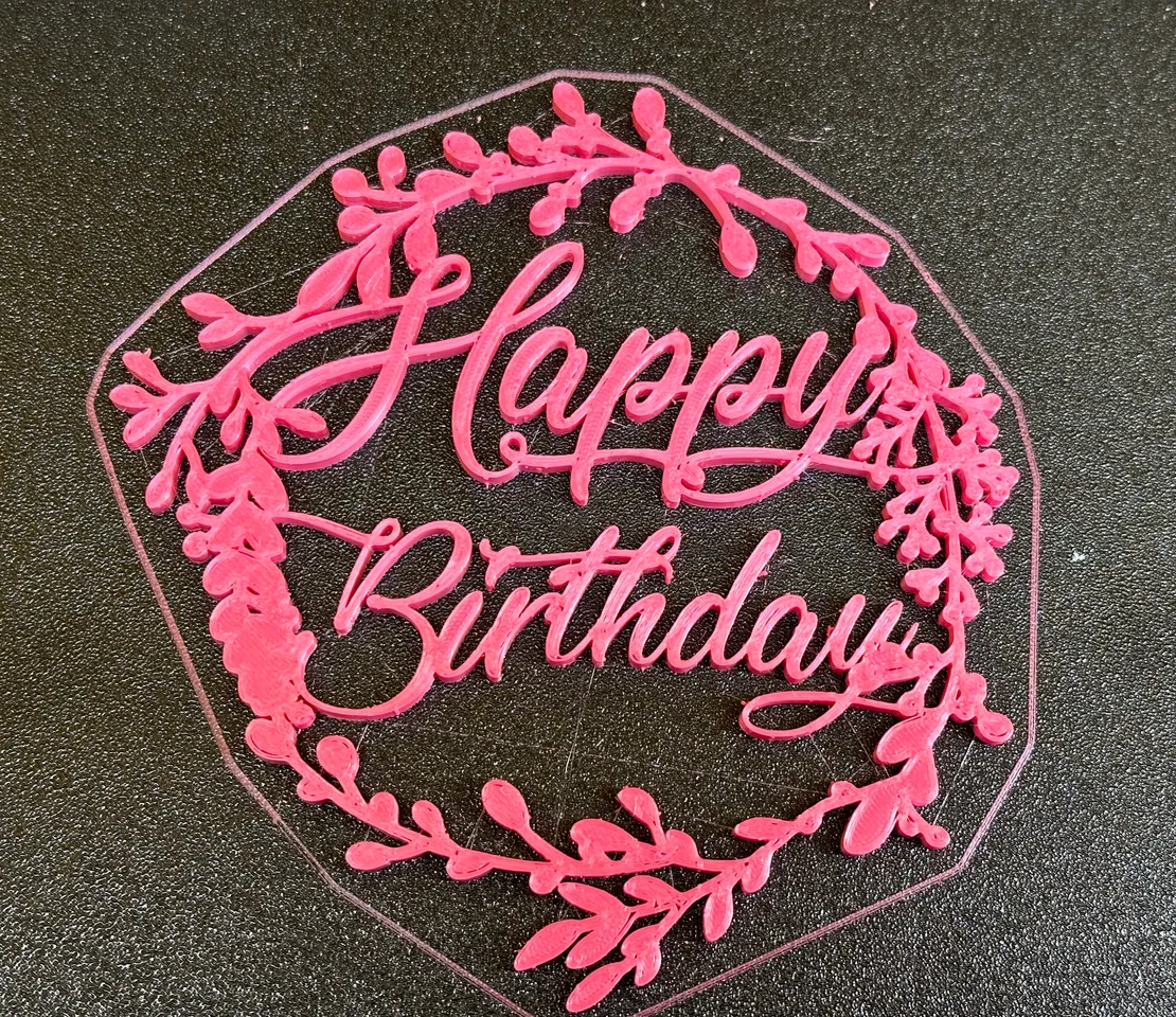 Happy Birthday decoration by DrTob | Download free STL model ...