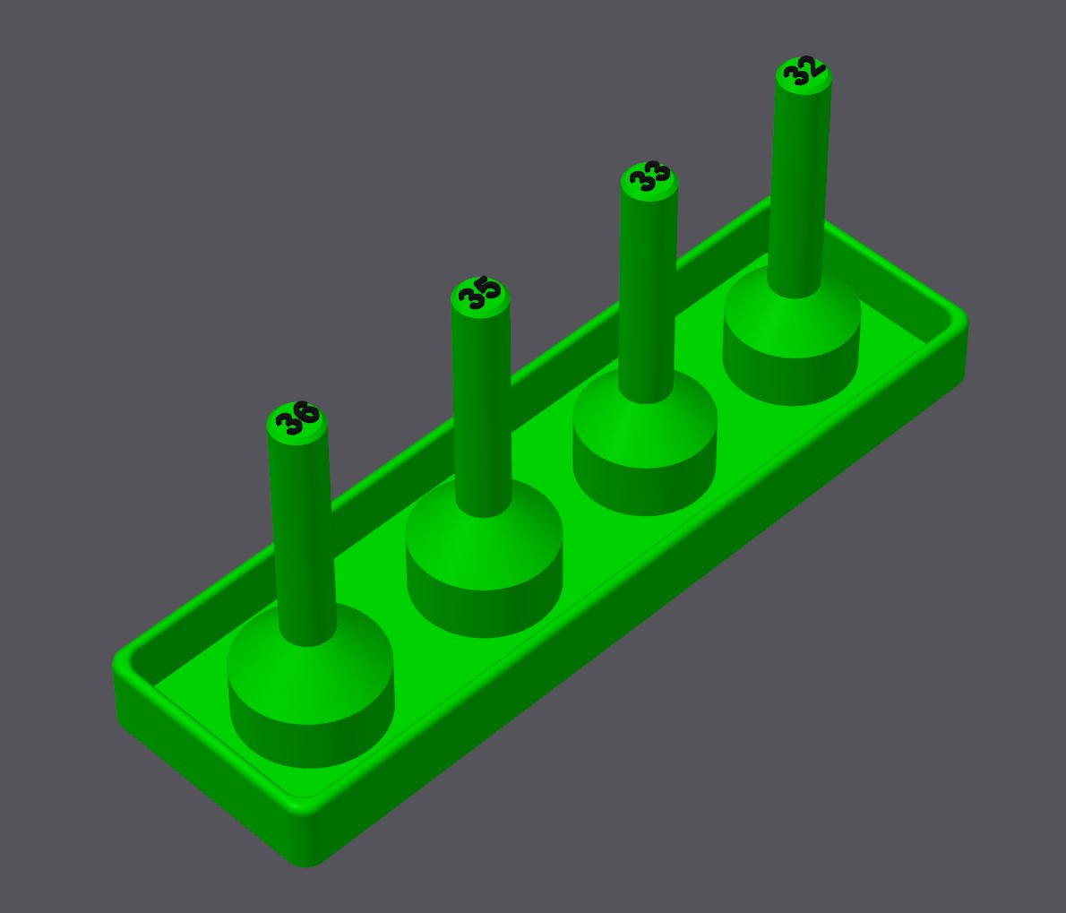 Large 32 - 36MM Metric Impact Socket Rack by V4VanGelder | Download ...