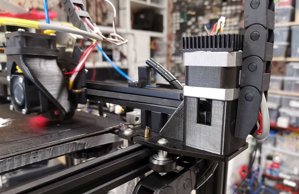Ender 5 X-axis motor mount by Hrumque | Download free STL model | Printables.com