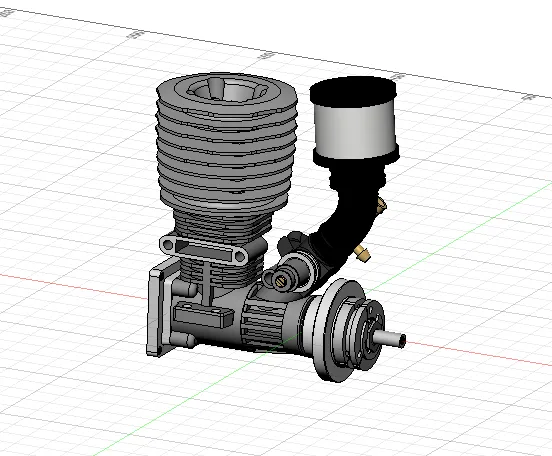 Force 17CNC Nitro engine by Brecht Rebel | Download free STL model ...